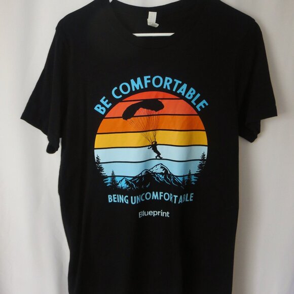Bella Canvas | Shirts | Vintage Being Uncomfortable Black Tshirt | Poshmark